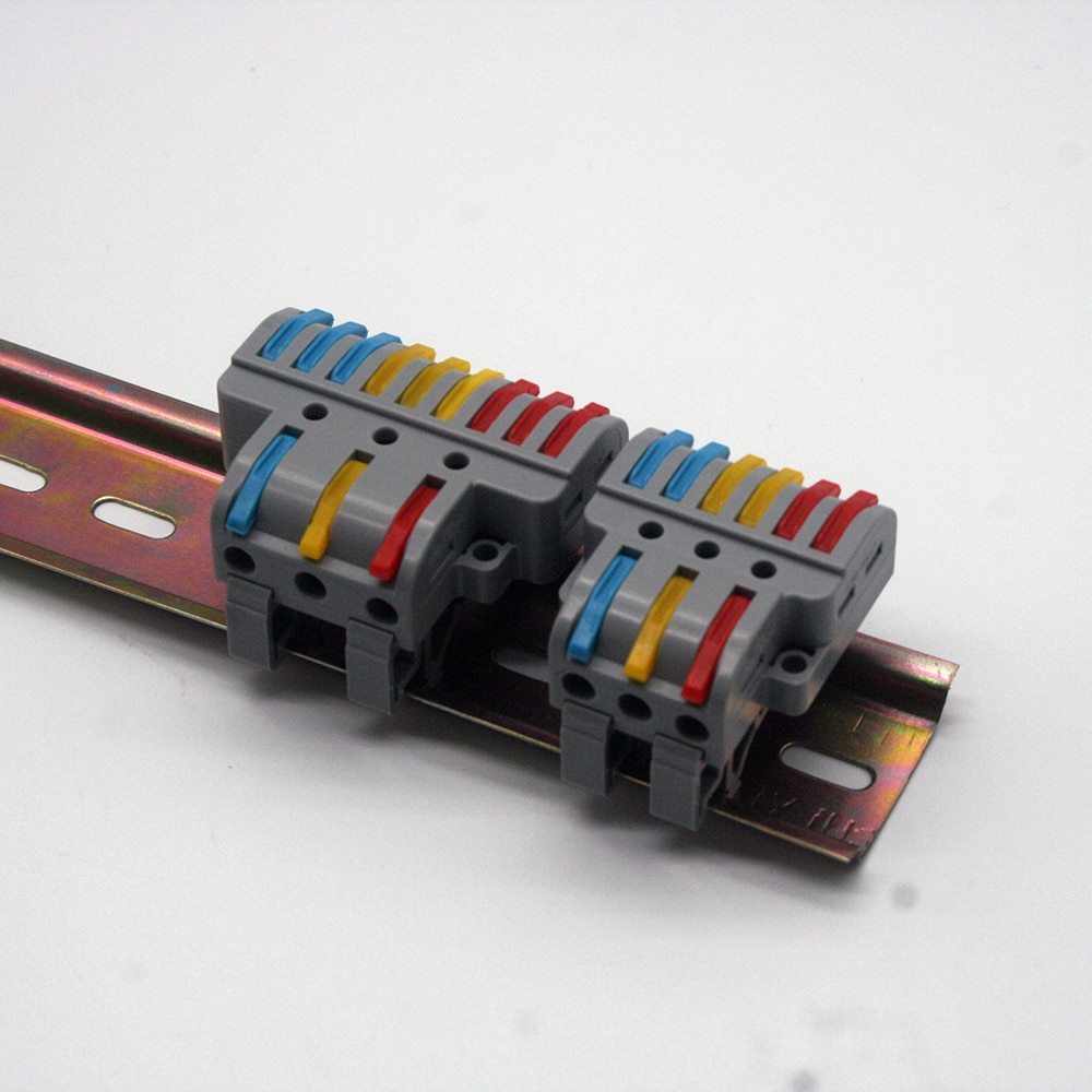 DIN Rail Mini Fast Wire Cable Connectors Universal... – Vicedeal
