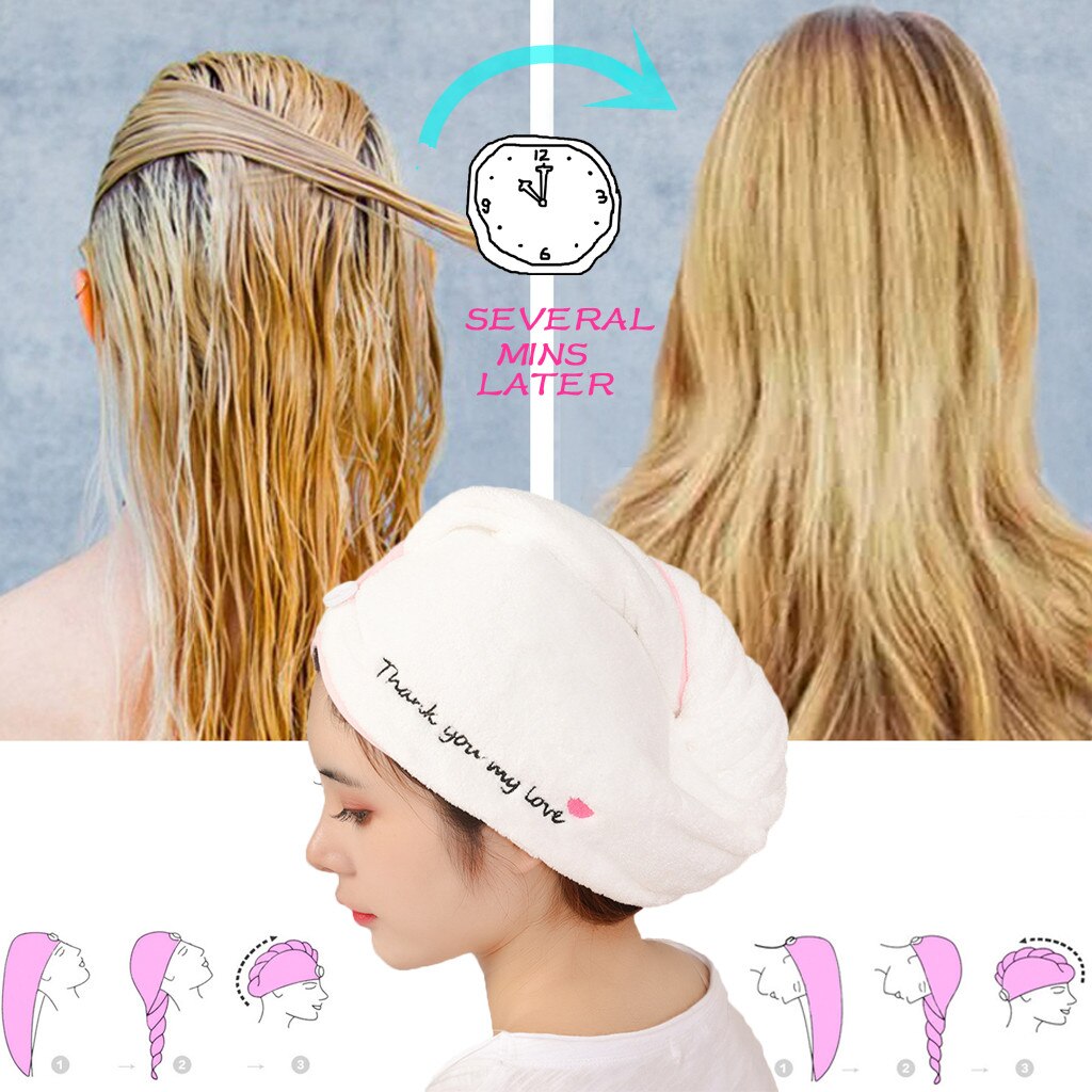 Bathroom Magic Microfiber Hair Fast Drying Dryer T... – Grandado