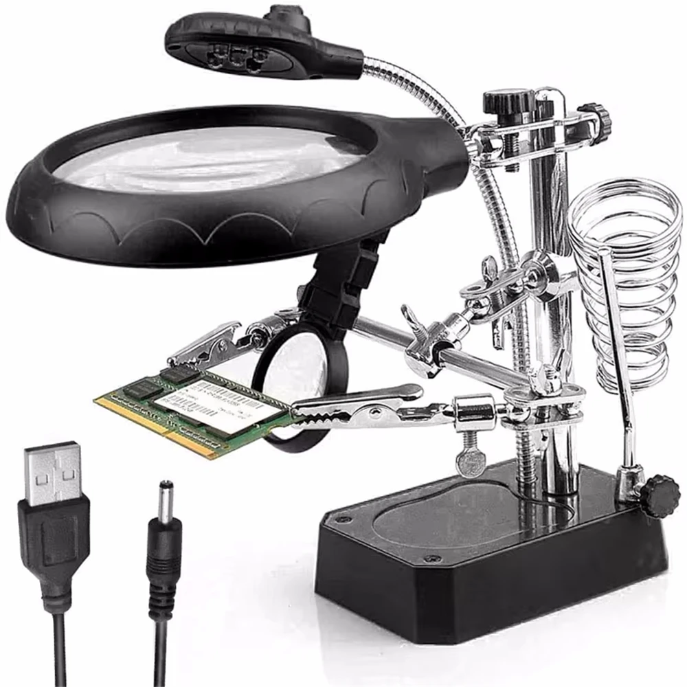 Welding Magnifier Magnifying Glass with 5 LED Ligh... – Grandado