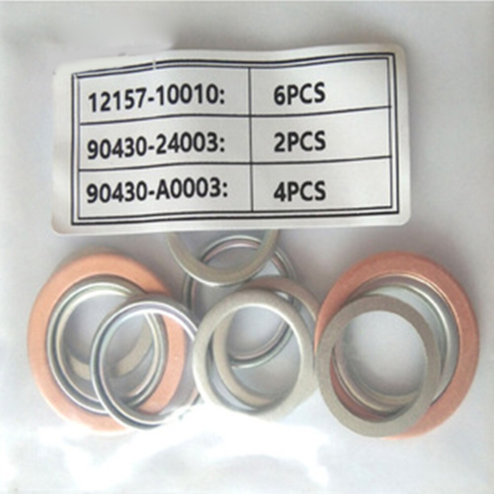 12 Stuks Pakking Motor Olieaftapplug Afdichtring O... – Grandado