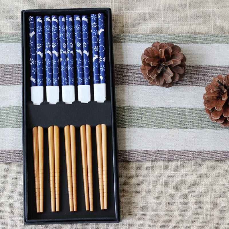 Vintage Handmade Natural Bamboo Chopsticks Sushi K... – Grandado