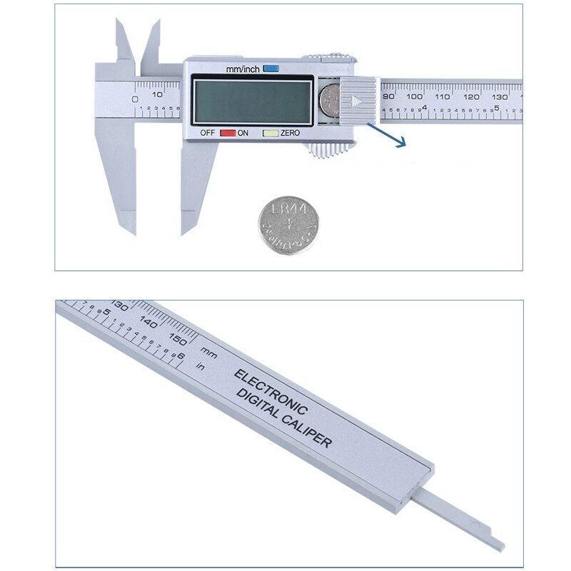 0 ~ 150mm 6 tommer lcd digital elektronisk vernier... – Grandado