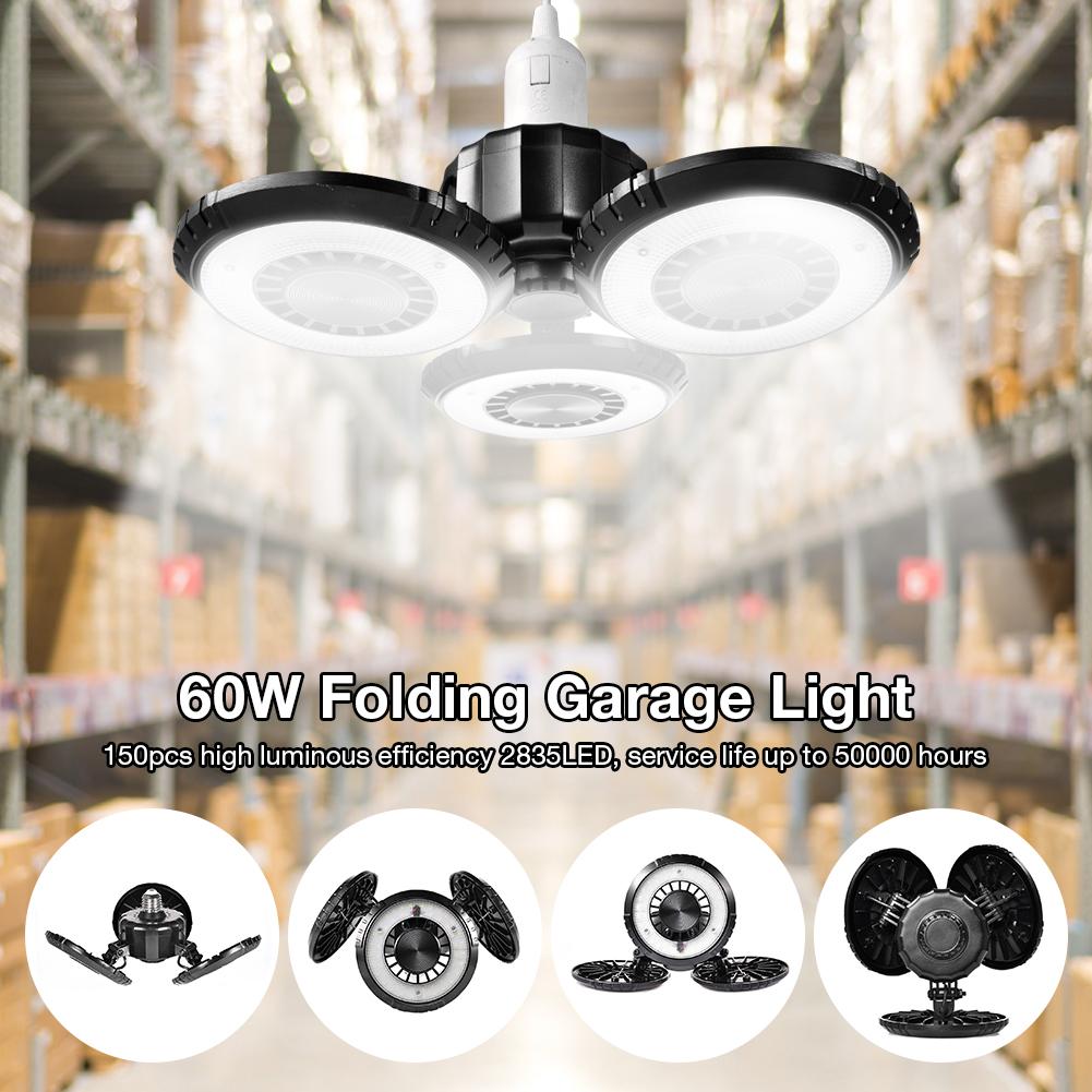 3 Panelen 60W Led Garage Licht 360 Verstelbare Ink... – Grandado