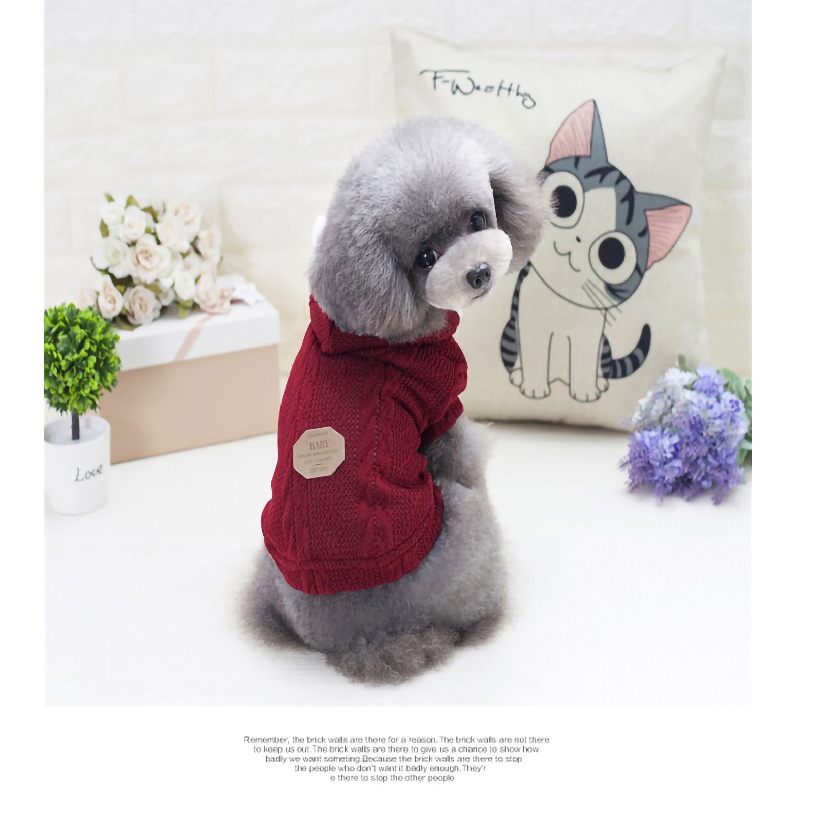 Dog Clothes Plush pet clothes two-legged dog cotto... – Vicedeal