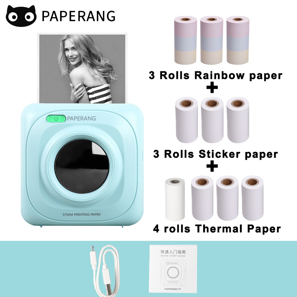 PAPERANG P1 Pocket Printer BT Wireless Thermal Pri... – Grandado