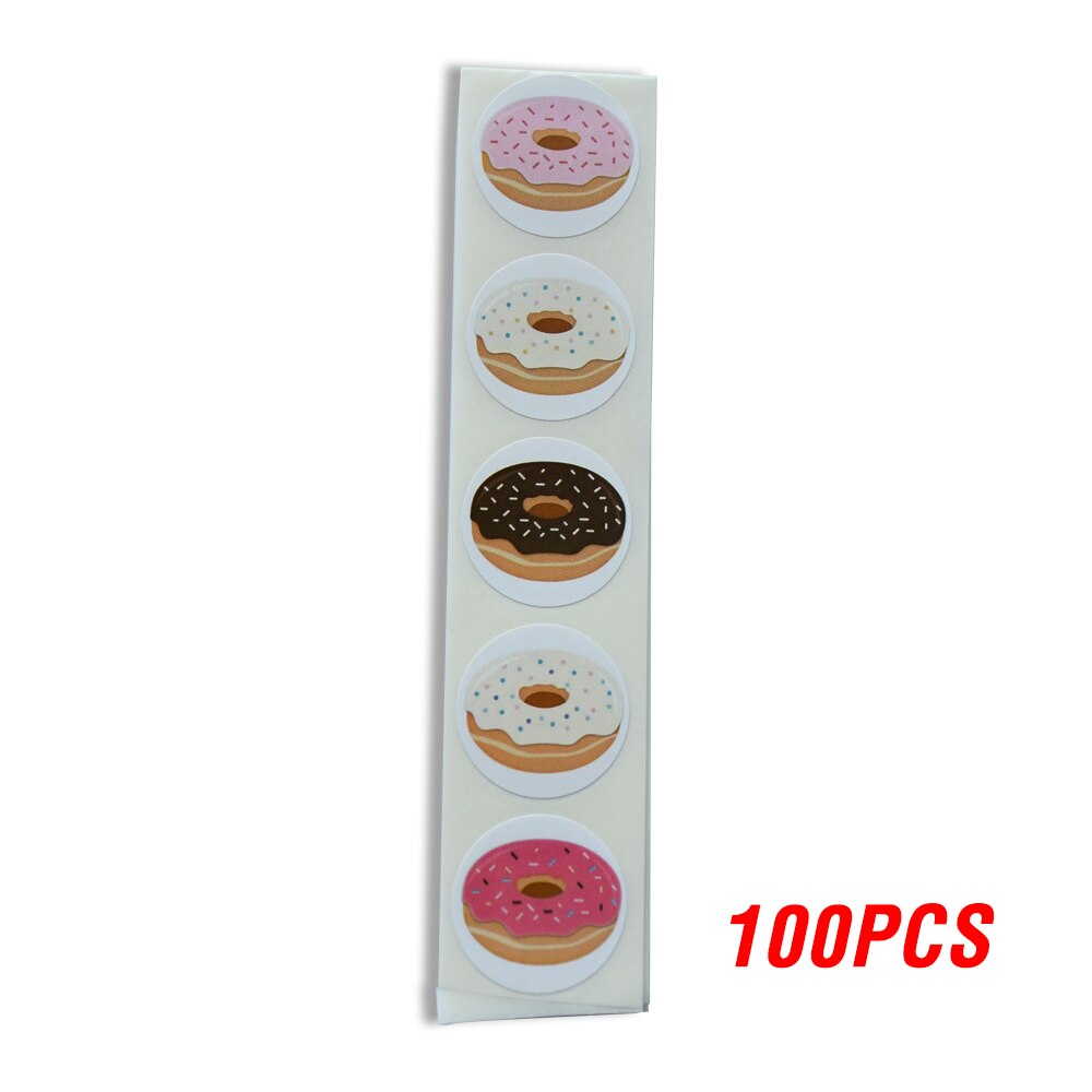 100-500pcs Stickers Stylish Donut Stickers 8 Desig... – Grandado