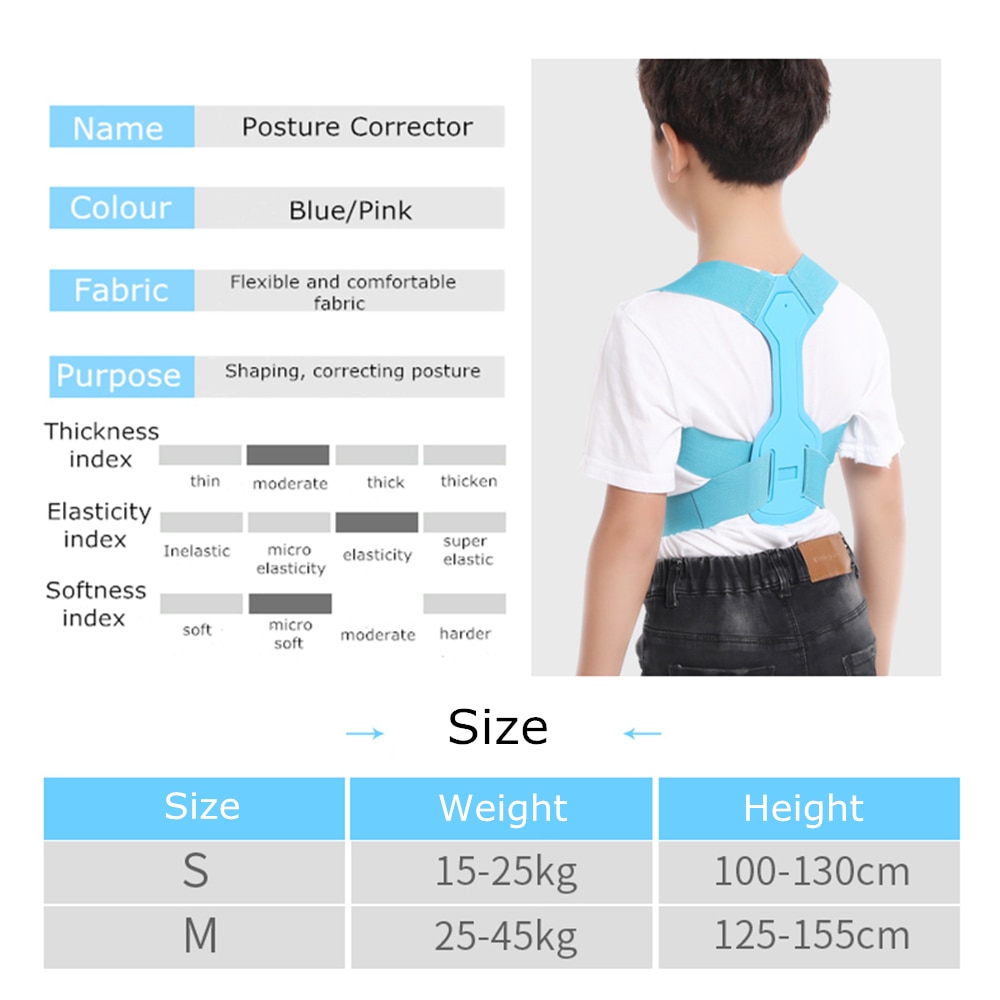 Tlinna Children Kid Shoulder Back Brace Support Ad... – Grandado