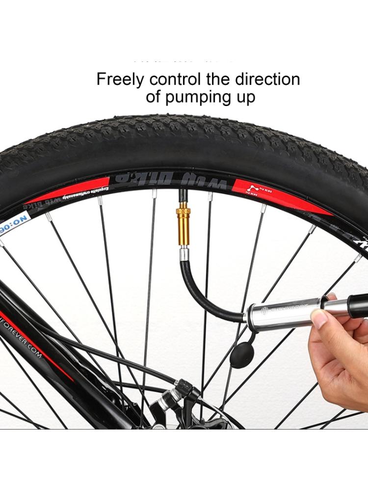 Mini portabel infällbar cykelpump manuell pålitlig... – Vicedeal