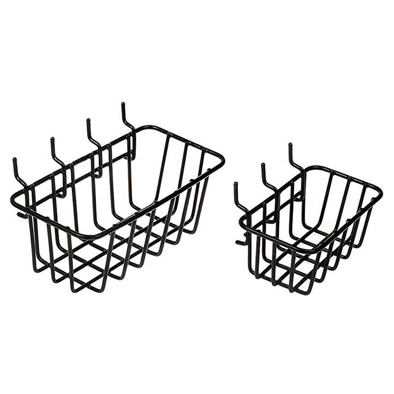 Wrought iron tool storage basket family storage me... – Grandado