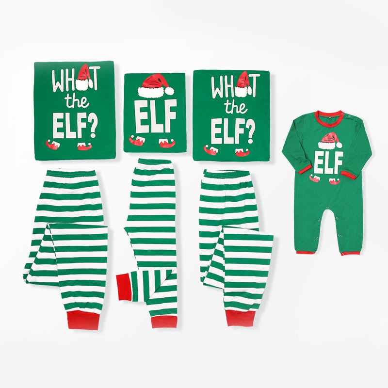 Patpat Wat De Elf Grappige Familie Kerst Pyjama Se... – Grandado