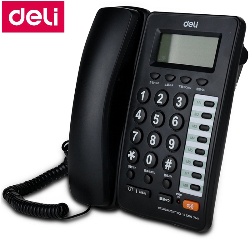 Deli 784 seat type telephone set corded telephone ... – Vicedeal