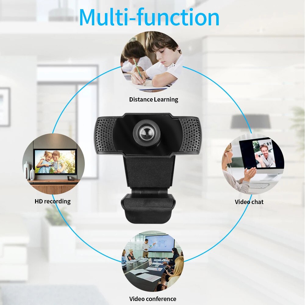 Cámara Web Webcam HD de 720P, con micrófono HD inc... – Grandado