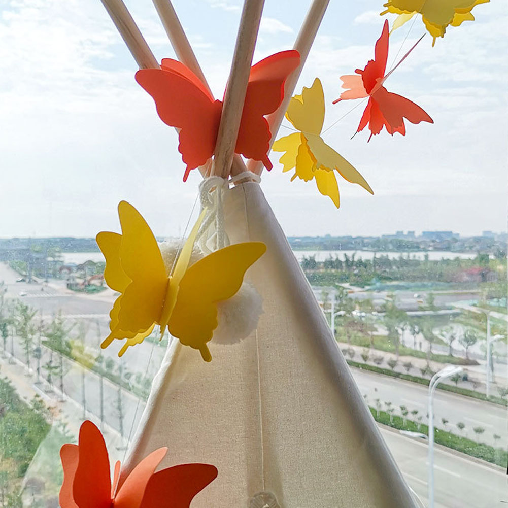 3D Paper Butterfly Garland Buntings For Wedding Pa... – Vicedeal