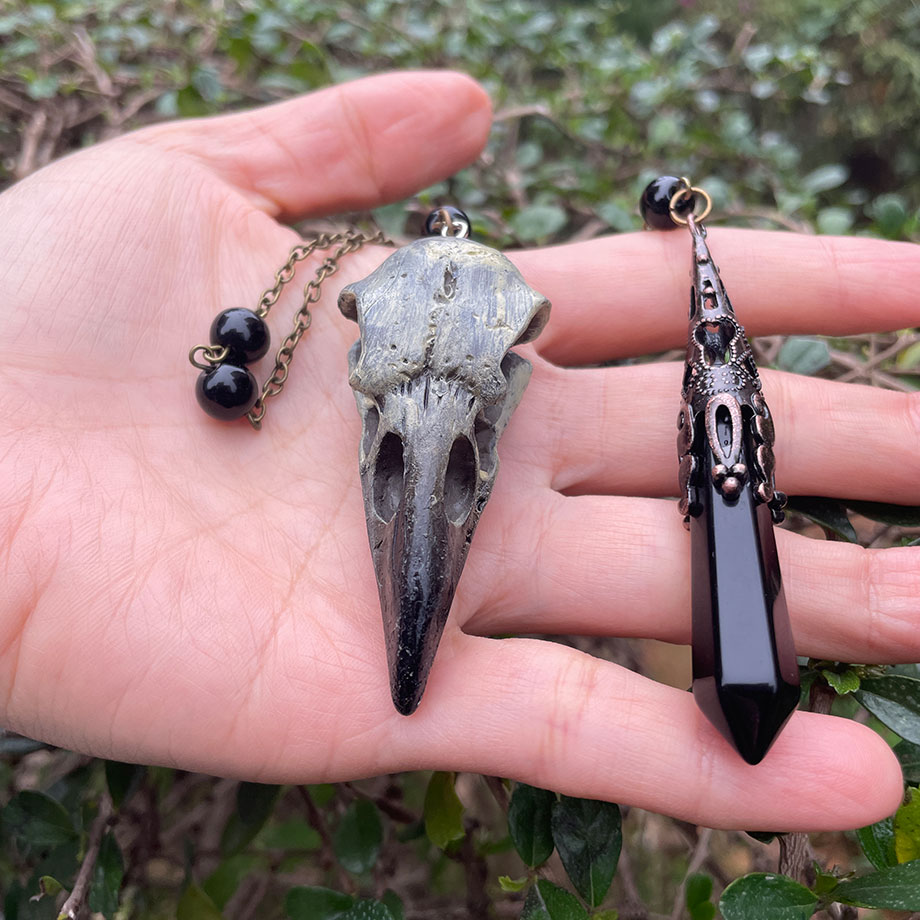 Natural Stone Black Obsidian Crystal Pendulum for ... – Grandado