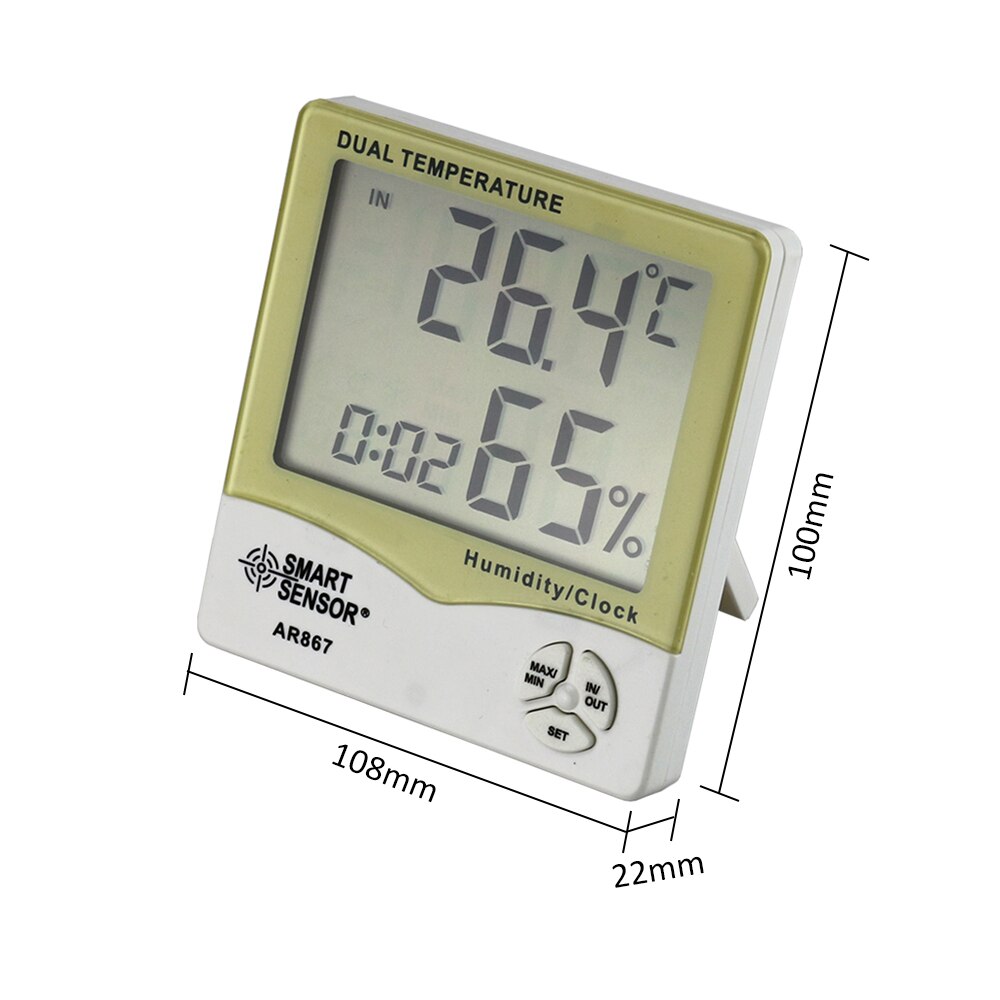 Smart Sensor AR867 LCD Digitale Hygrometer Thermom... – Grandado