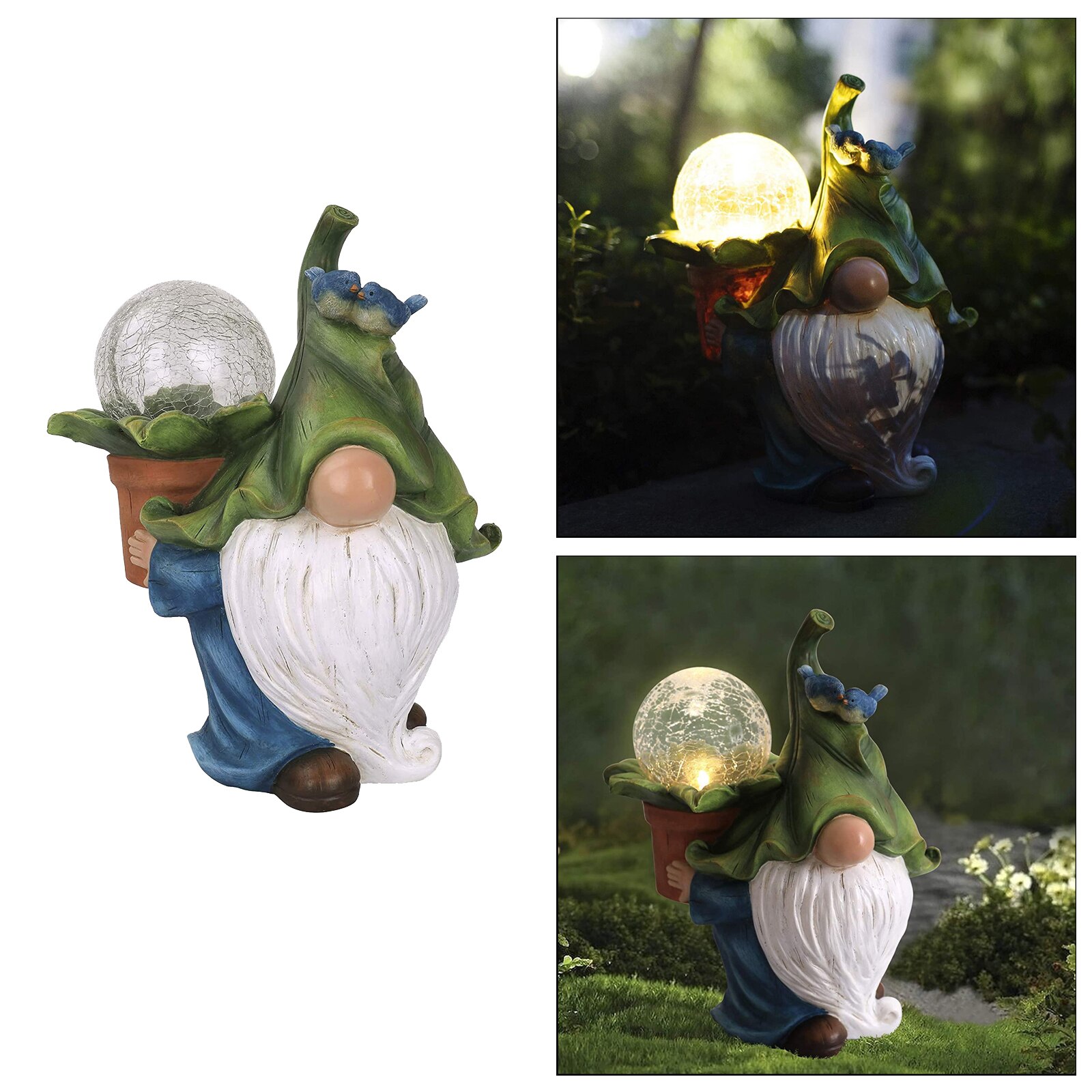 Gnome Solar Tuin Standbeeld Gnome Beeldje Gazon 'S... – Vicedeal