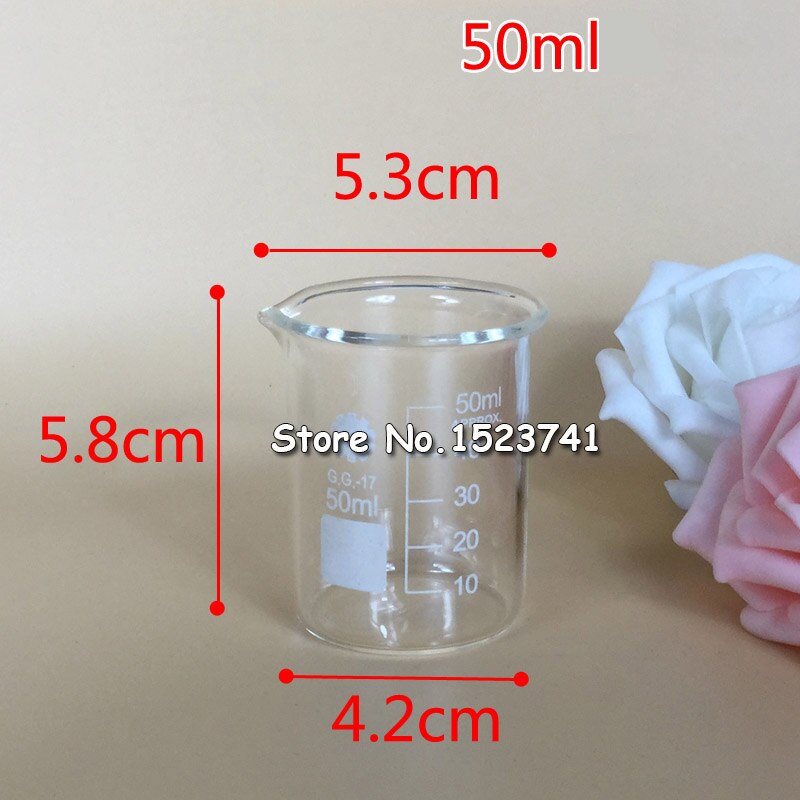 Capacity 5ml-300ml Low Form Beaker Measuring Glass... – Vicedeal