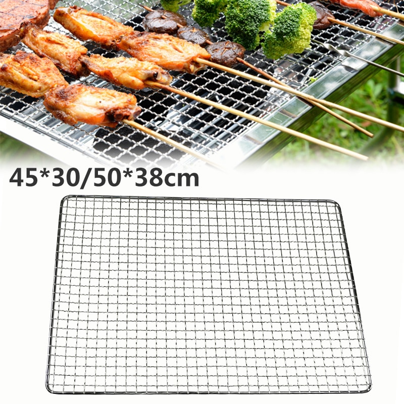 Non-stick Grilling Mesh Mat BBQ Grill Mat Stainles... – Grandado