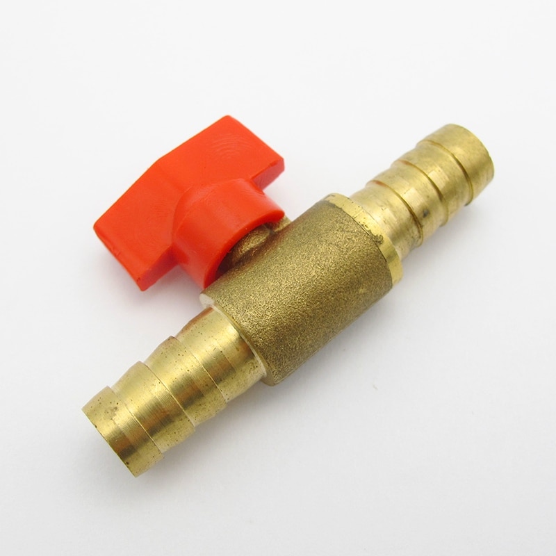 10mm Hose Barb 2 Two Way Brass Ball Valve Pipe Fit... – Grandado
