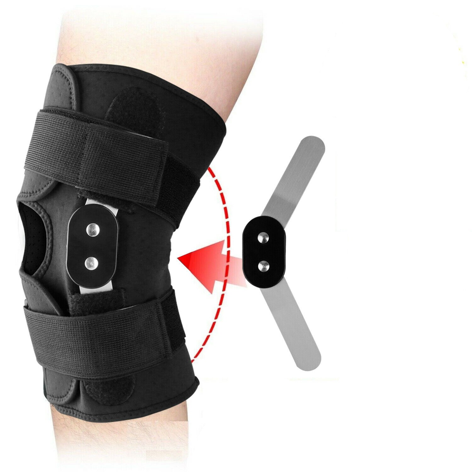 Adjustable Hinged Knee Patella Support Brace Sleev... – Grandado