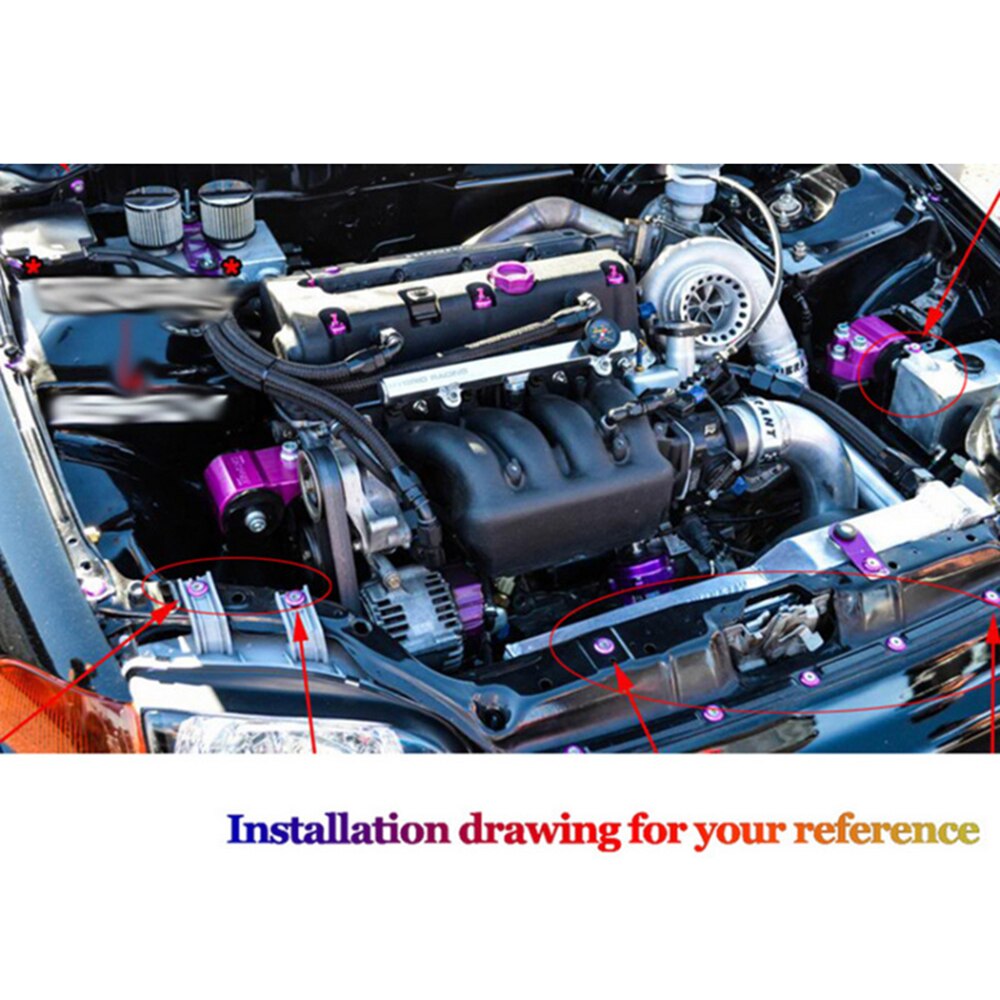 Aluminium Moer Kit Motor Klep Voor B Serie B16A2 B... – Grandado