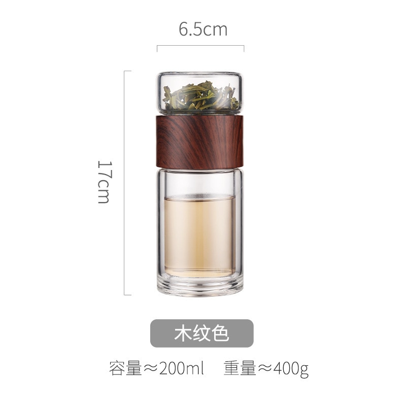Double-layer portable tea and water separation cup... – Grandado
