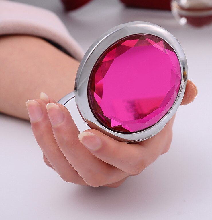 13 Colors Portable Lady Pocket Crystal Makeup Mirr... – Vicedeal