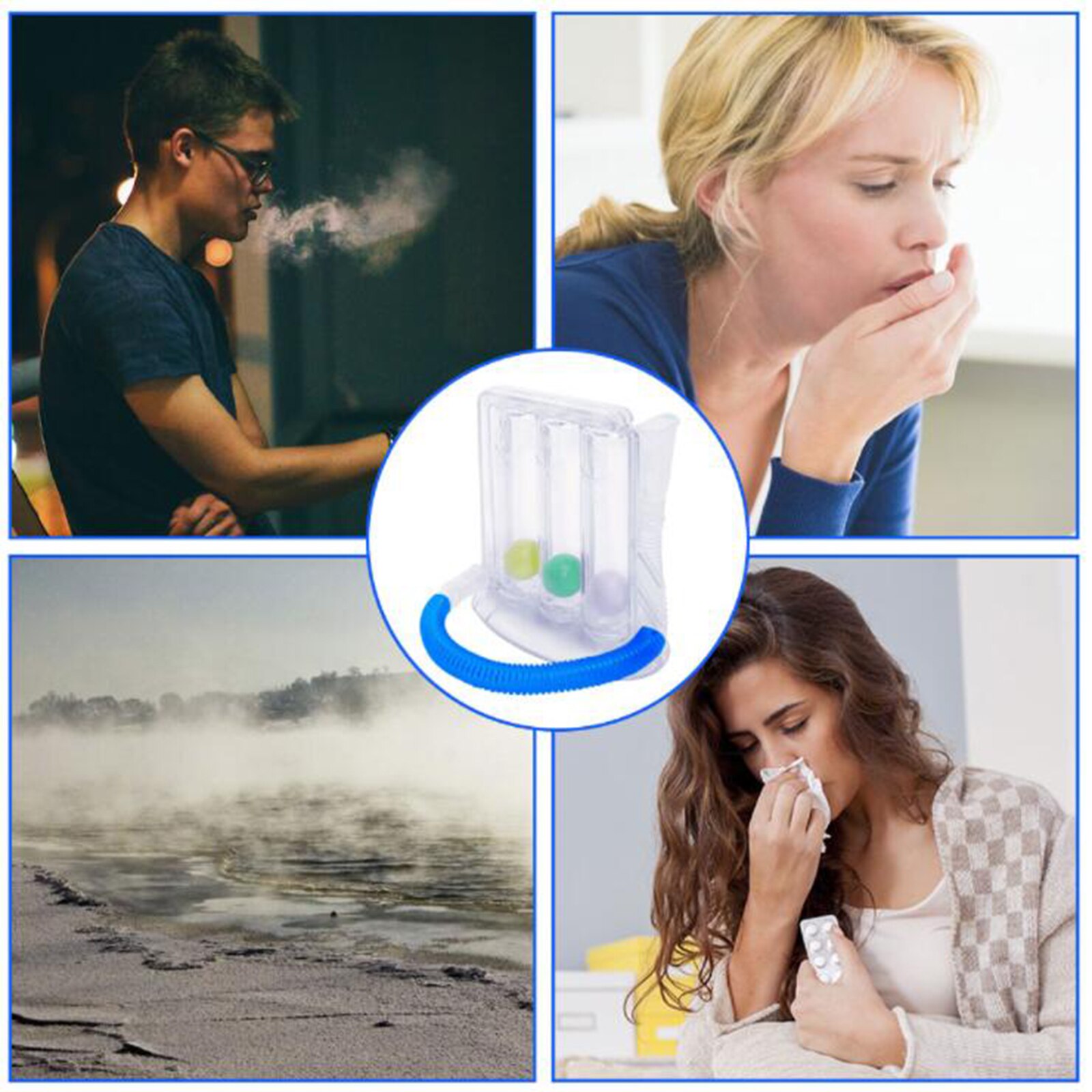 5000ml Lung Deep Breathing Trainer Exerciser, Brea... – Vicedeal