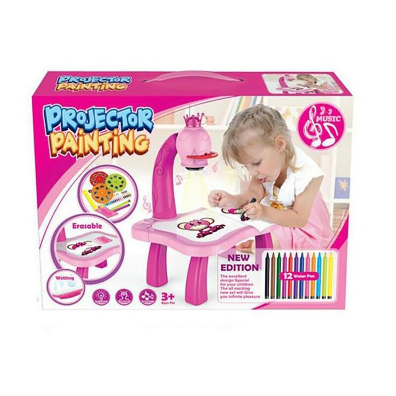 Children Led Projector Art Drawing Table Toys Kids... – Grandado