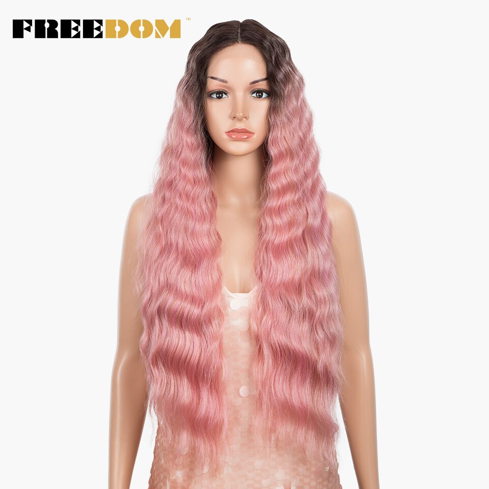 FREEDOM Synthetic Lace Wigs For Black Women 30 inc... – Grandado