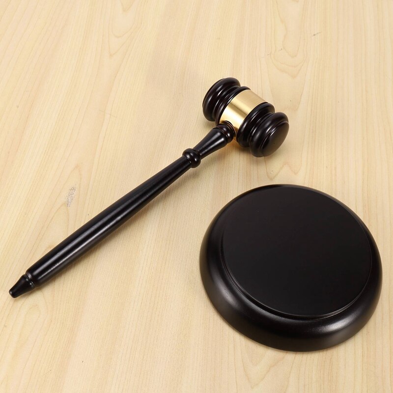 Wooden judge's gavel auction hammer with sound... – Grandado