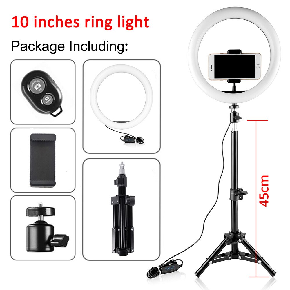 Capsaver LED Selfie Ring Licht Dimmbare Make-Up Ri... – Vicedeal