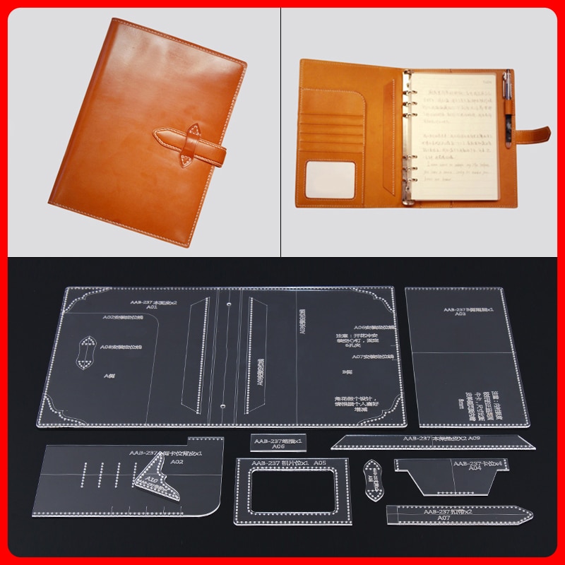 1 set A5 loose leaf Notepad, hand book cover, acry... – Grandado