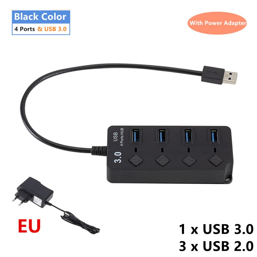 GRWIBEOU USB 3.0 HUB USB Splitter Multi Usb 3 0 Hu... – Vicedeal