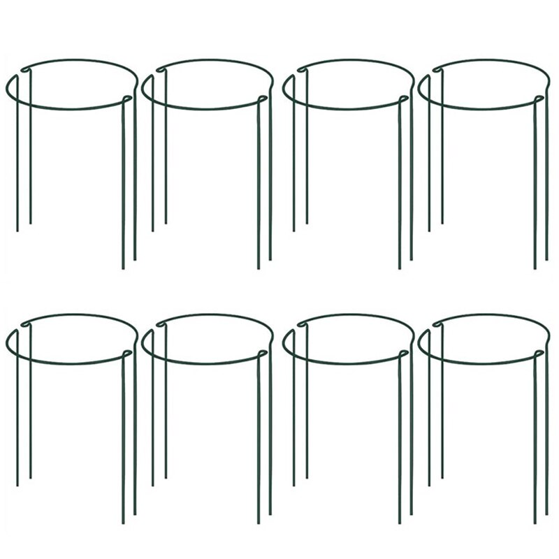 Plant Support Stake, 8-Pack Half Round Metal Garde... – Grandado