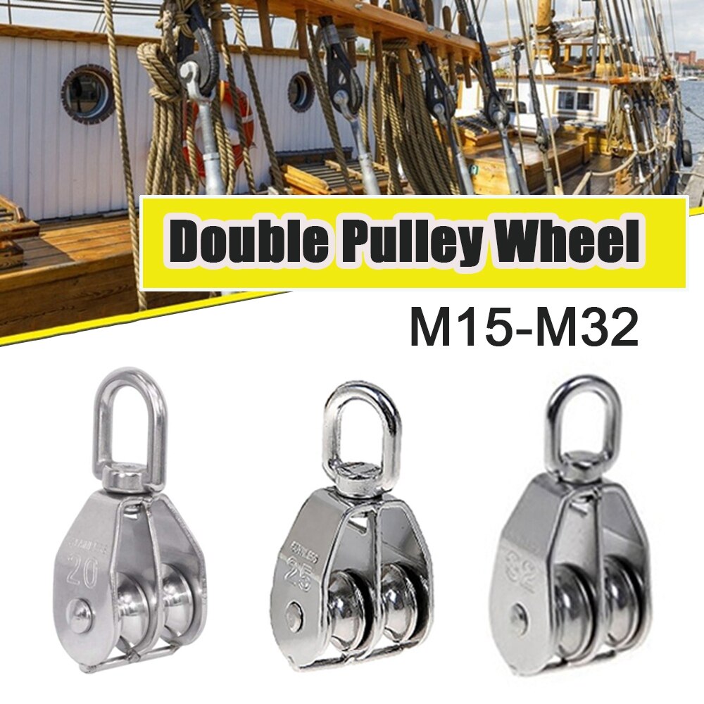 Stainless Steel Swivel Double Pulley Sheave Riggin... – Vicedeal