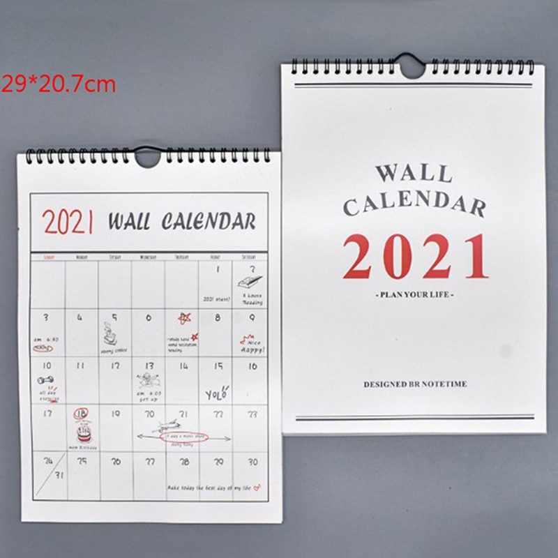1Pcs Minimalisme Plan Boek Mini Muur Kalender Diy ... – Grandado