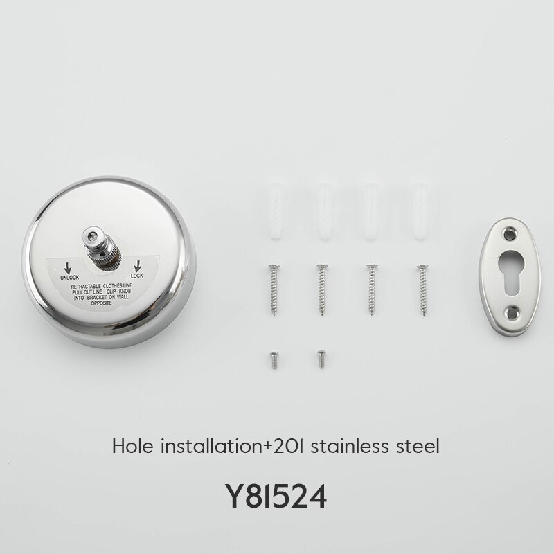 Tendedero retráctil de acero inoxidable, colgador ... – Vicedeal