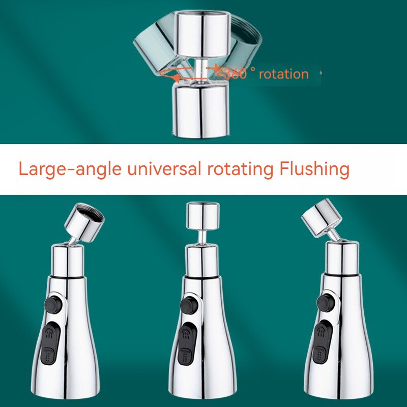 360°Kitchen 3-step Adjustable Tap Splashproof Exte... – Vicedeal