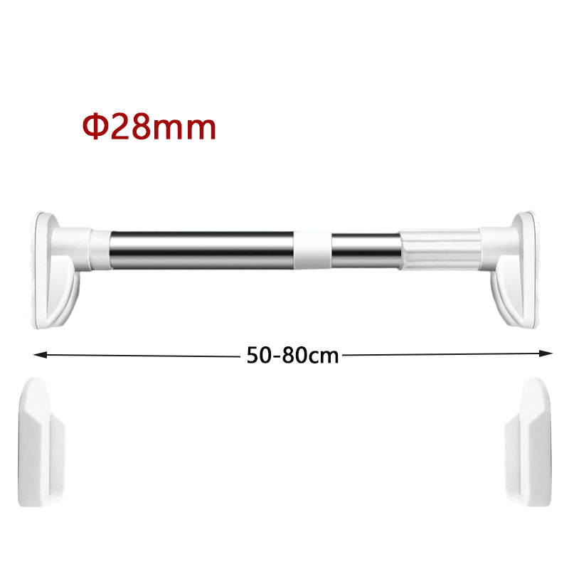 Extendable Curtain Rod Cupboard Closet Clothes Bar... – Vicedeal