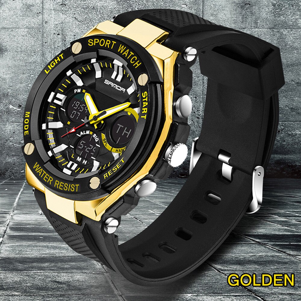 Luxury Mens LED Digital Sports Watch Waterproof Ru... – Grandado