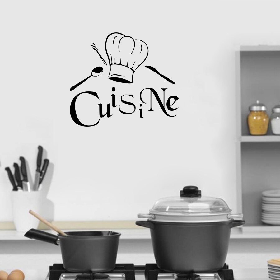 Vinyl Wall Sticker Kitchen Quote Cuisine Amour Gou... – Grandado