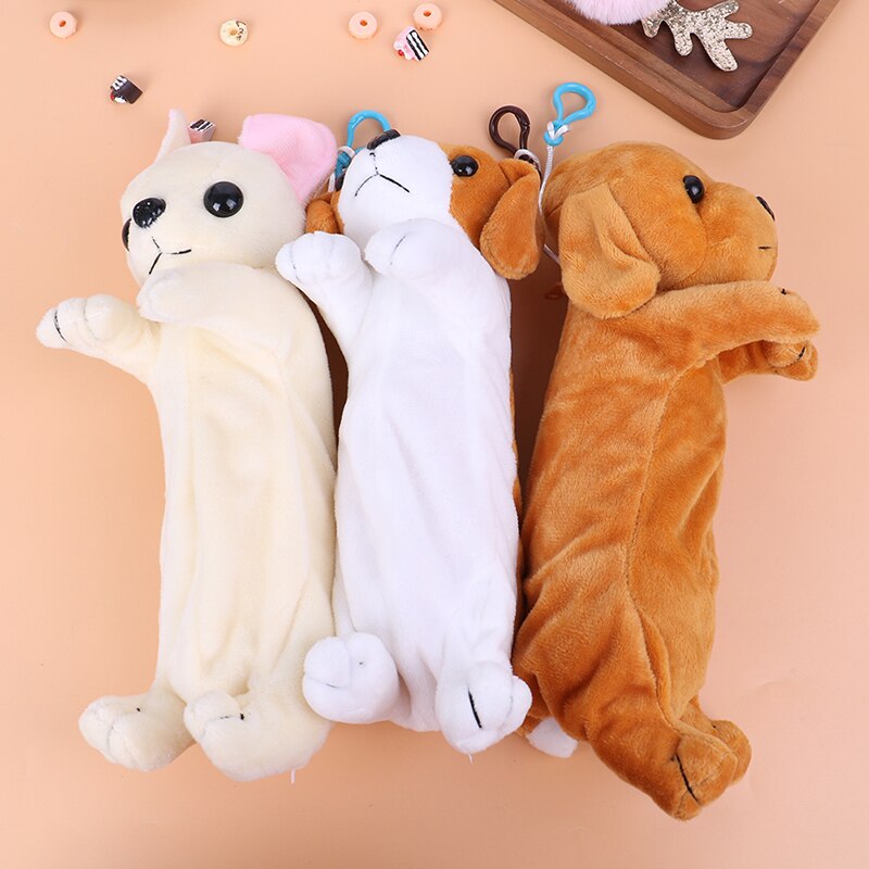 Cartoon Plush Pencil Case Kawaii Plush Dog Puppy S... – Grandado
