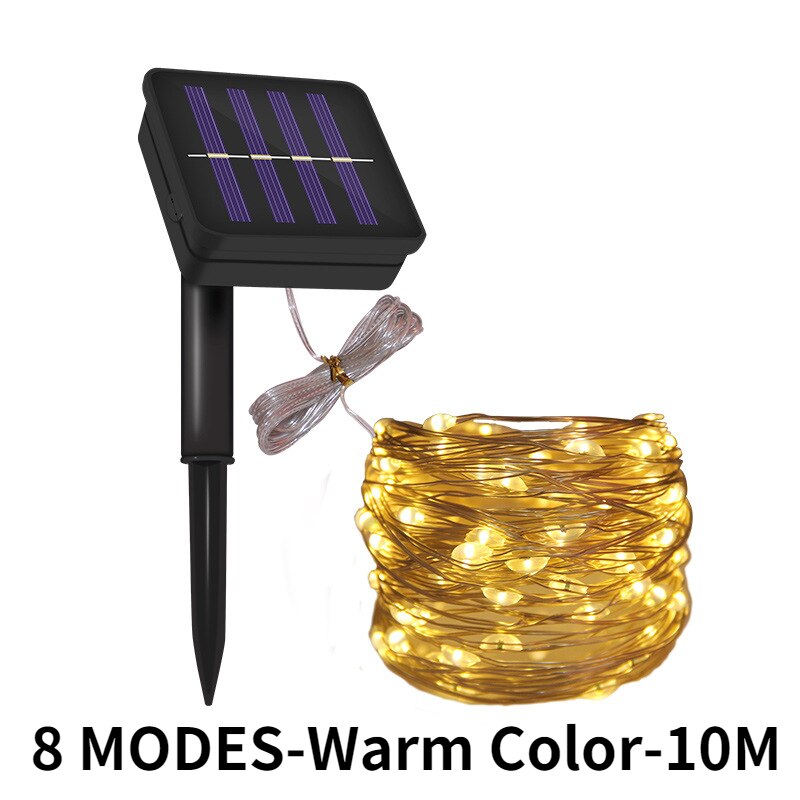 Long Solar String Lights Outdoor Waterproof Solar ... – Vicedeal