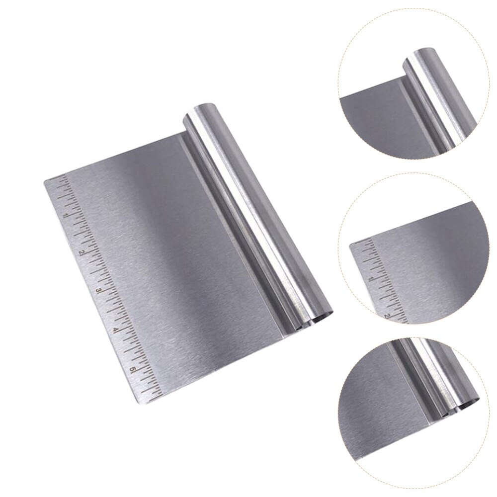 2 Stuks Rvs Deeg Schrapers Met Schaal Deeg Chopper... – Vicedeal
