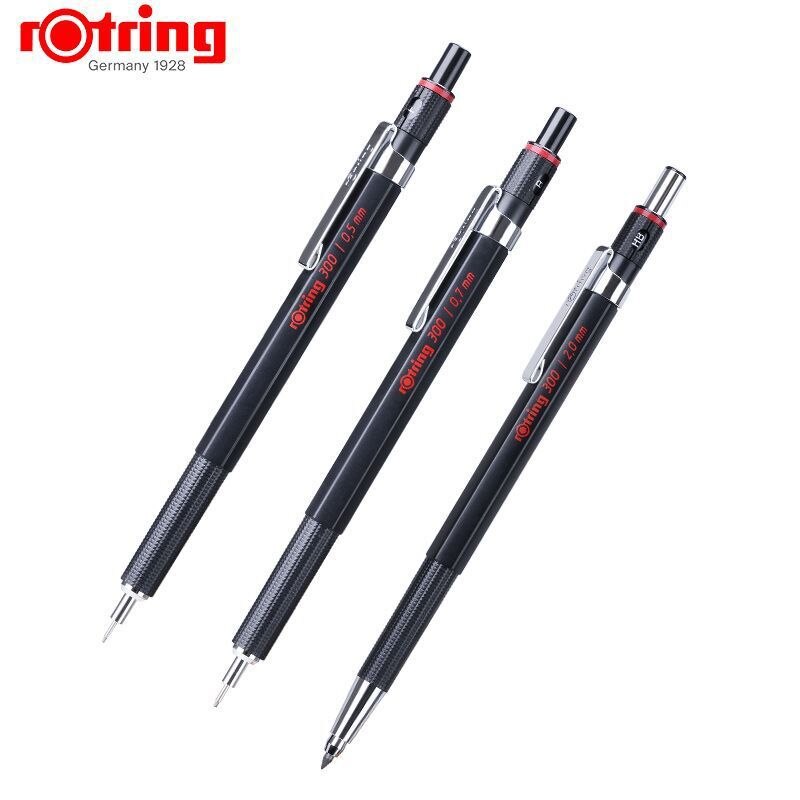 Rotring 300 Mechanical Pencils 0.5/0.7/2.0mm Black... – Grandado