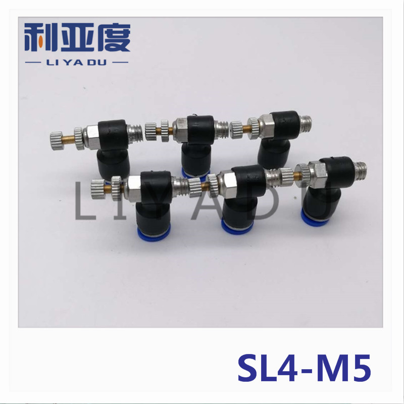 30 STKS/PARTIJ SL4-M5 Pneumatische quick L type ga... – Vicedeal