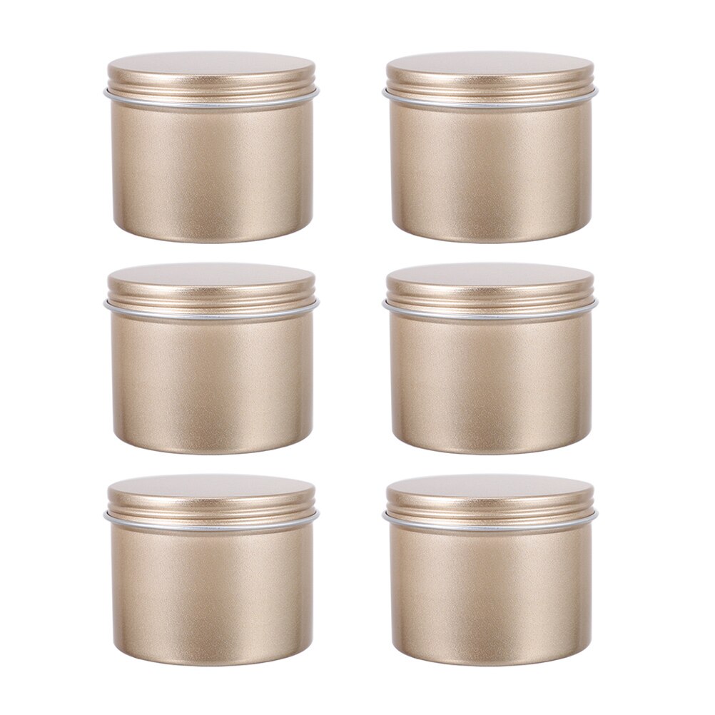 6 Pcs Small Cans Simple Home Round Useful Aluminum... – Grandado