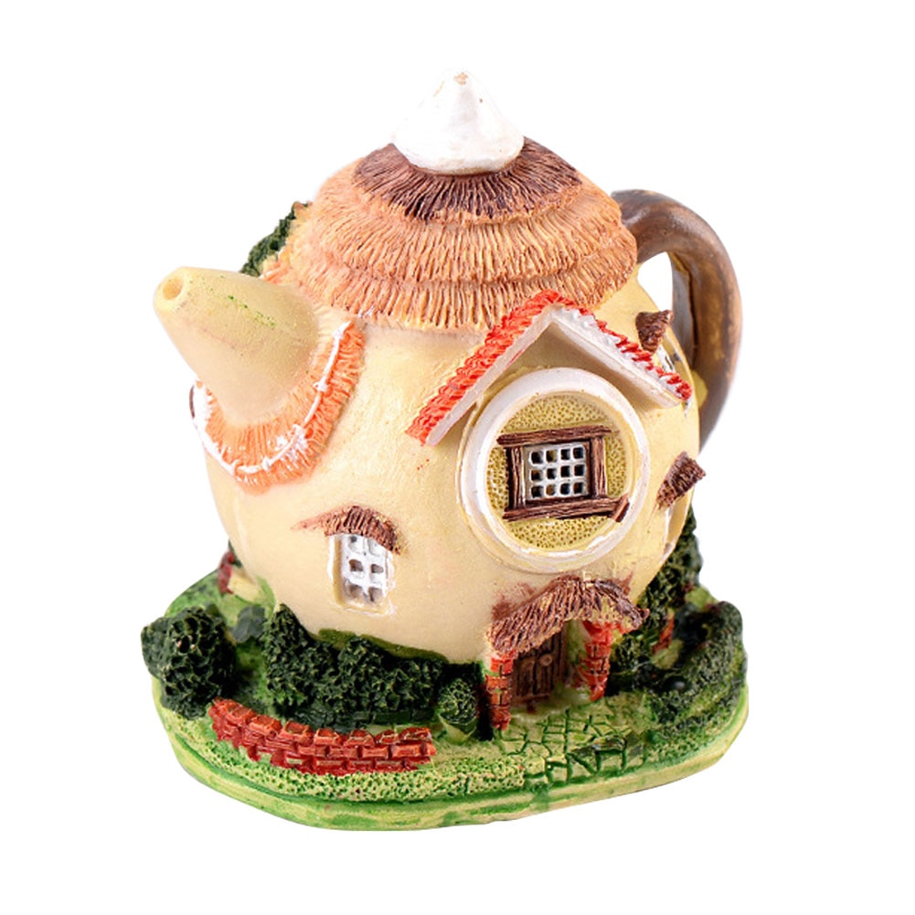 Teapot Miniature House Fairy Tale Garden Mini Mura... – Grandado