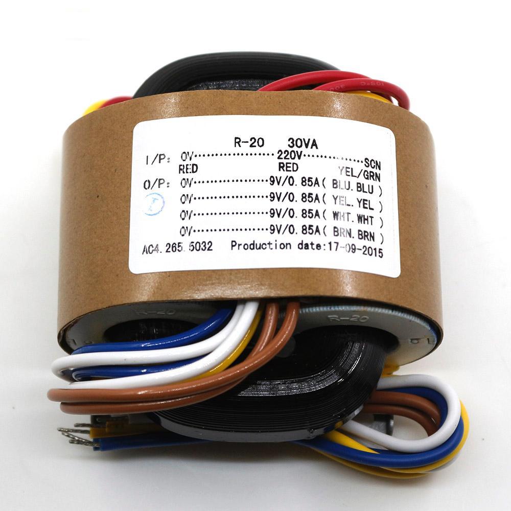 30VA Pure Copper R-core Power Transformer 30W 9V*4... – Grandado